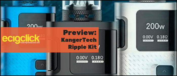KangerTech Ripple Starter Kit Preview - Textured Ripple Finish | Ecigclick