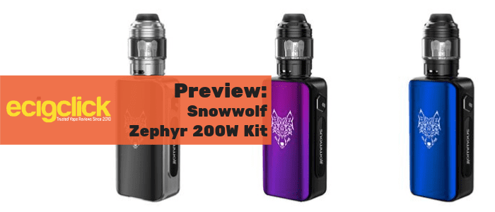 Snowwolf Zephyr 200W Kit Preview - 5000mAh Internal Quick Charging ...