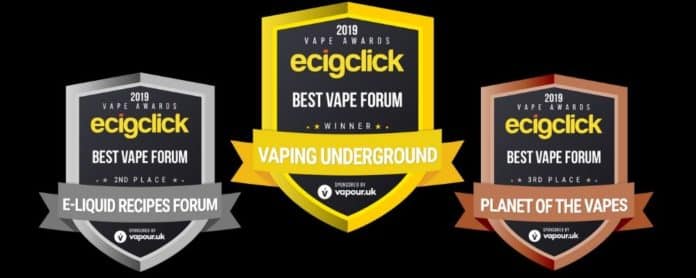 Ecigclick Vape Awards 2019 - Voted by Vapers - Results!