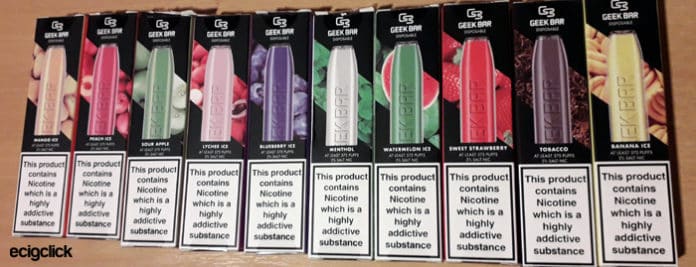 Geek Bar Disposable Pod Review - Updated With New Flavours! - Ecigclick