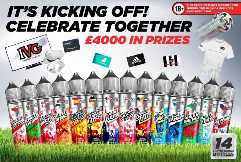 IVG Limited Edition Juice Review Euros 2020 Bottles - Ecigclick