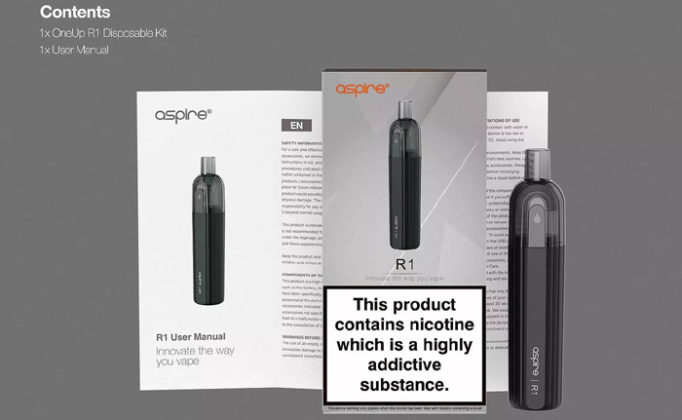 Aspire One Up R1 Kit Preview - Semi-Disposable?? - Ecigclick