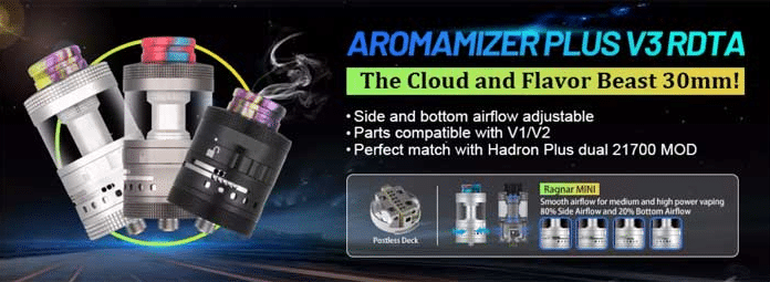 Steam Crave Aromamizer Plus V3 RDTA Review - Third Time Perfect ...