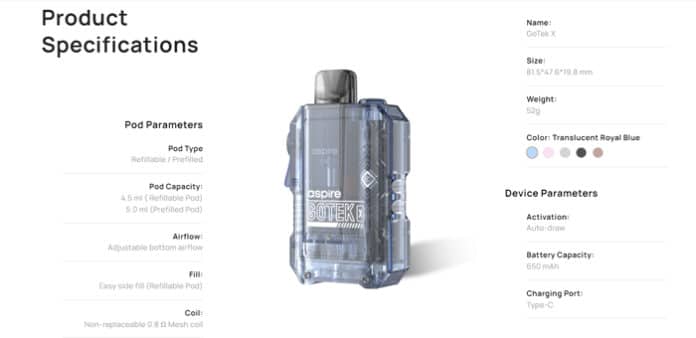 Aspire GoTek X & GoTek S Preview - What Is The Difference? - Ecigclick