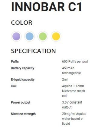 Innokin Innobar C1 Pod Kit Review - Something In The Water - Ecigclick