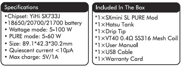 SX Mini SL Pure Mod Preview - Vaping Purity? - Ecigclick