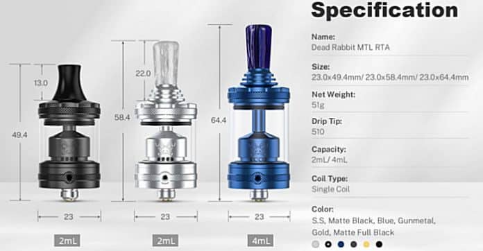 Hellvape Dead Rabbit MTL RTA Review -An MTL Dead Bunny? - Ecigclick