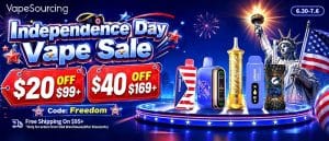 Independence Day Vape Sale – $40 Off + Free Shipping At VapeSourcing ...